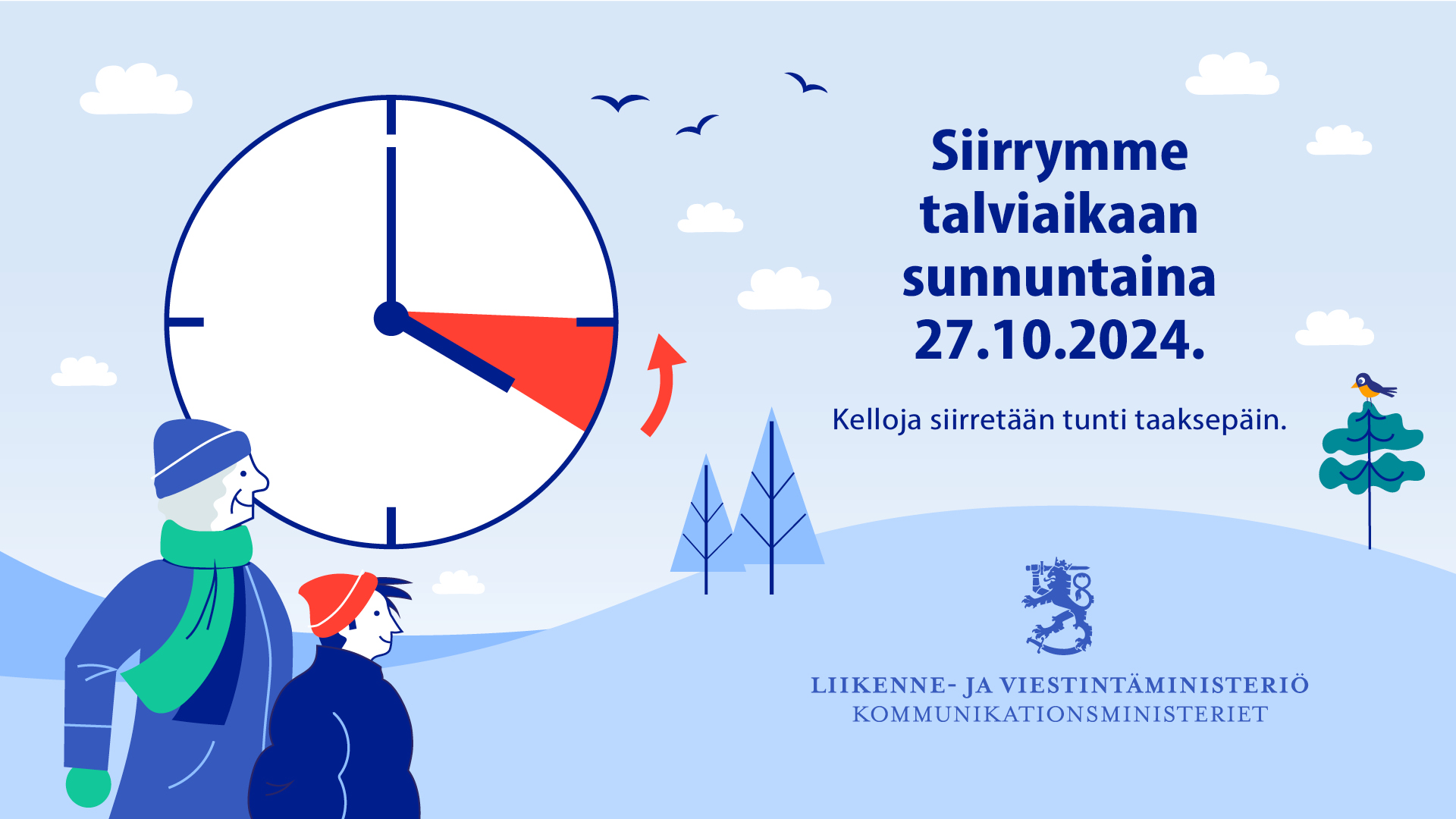 Kellot talviaikaan ensi sunnuntaina 27. lokakuuta - Valtioneuvosto